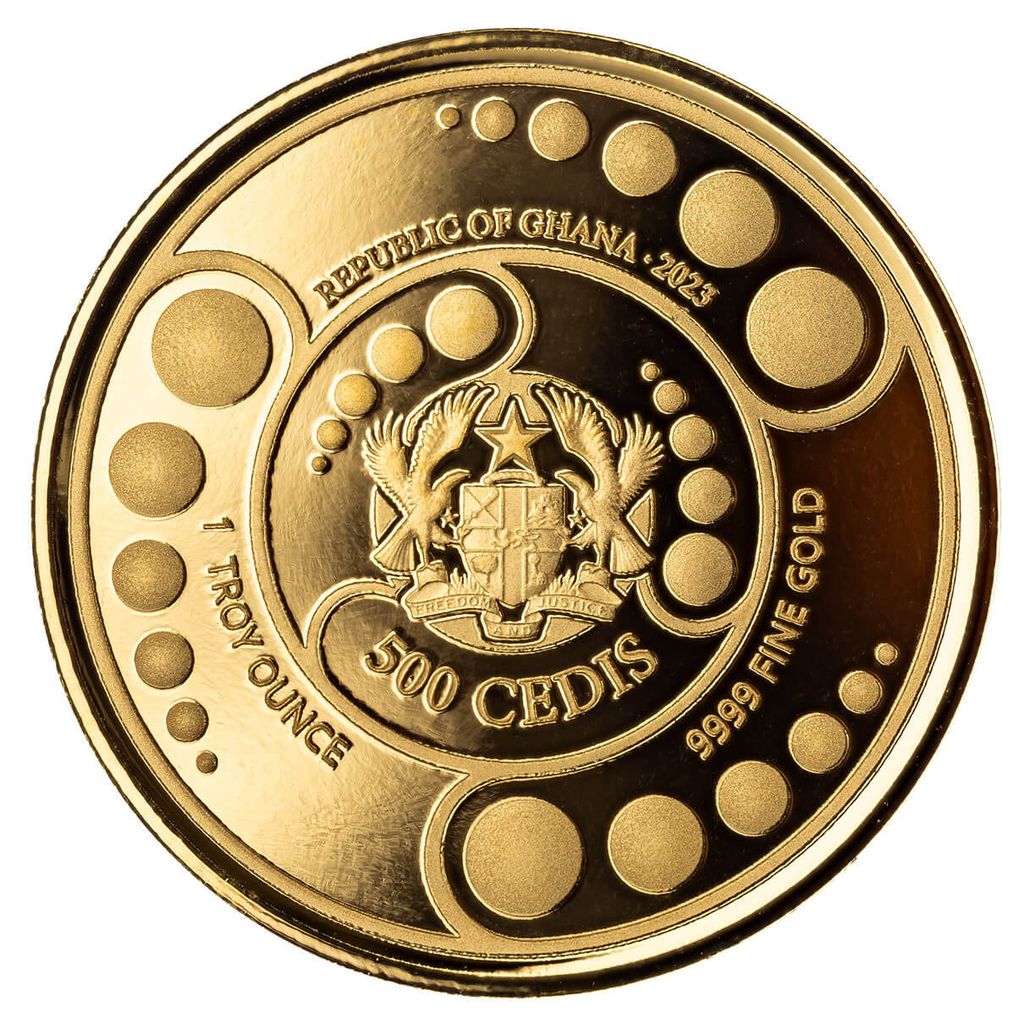 2023 Ghana Alien Invasion 1 oz Gold Proof with Color Coin