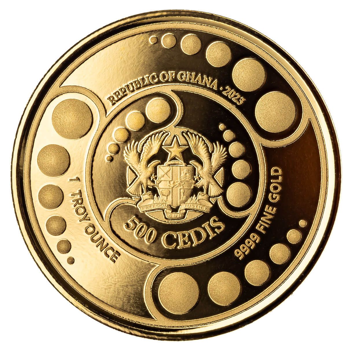 2023 Ghana Alien Invasion 1 oz Gold Proof with Color Coin