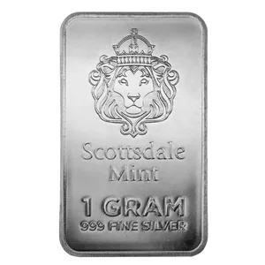 Scottsdale Prepper Silver 1 Gram Silver Bar | Scottsdale Mint