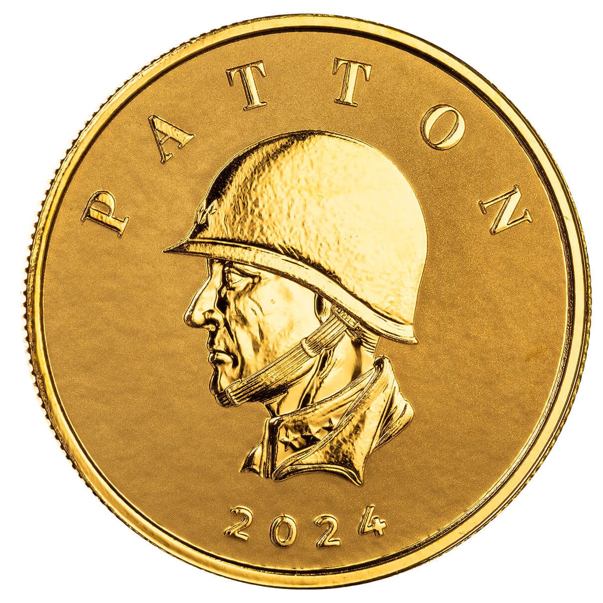 2024 Liberia Commander Series George Patton Bust 1 Troy oz 9999 Gold Coin
