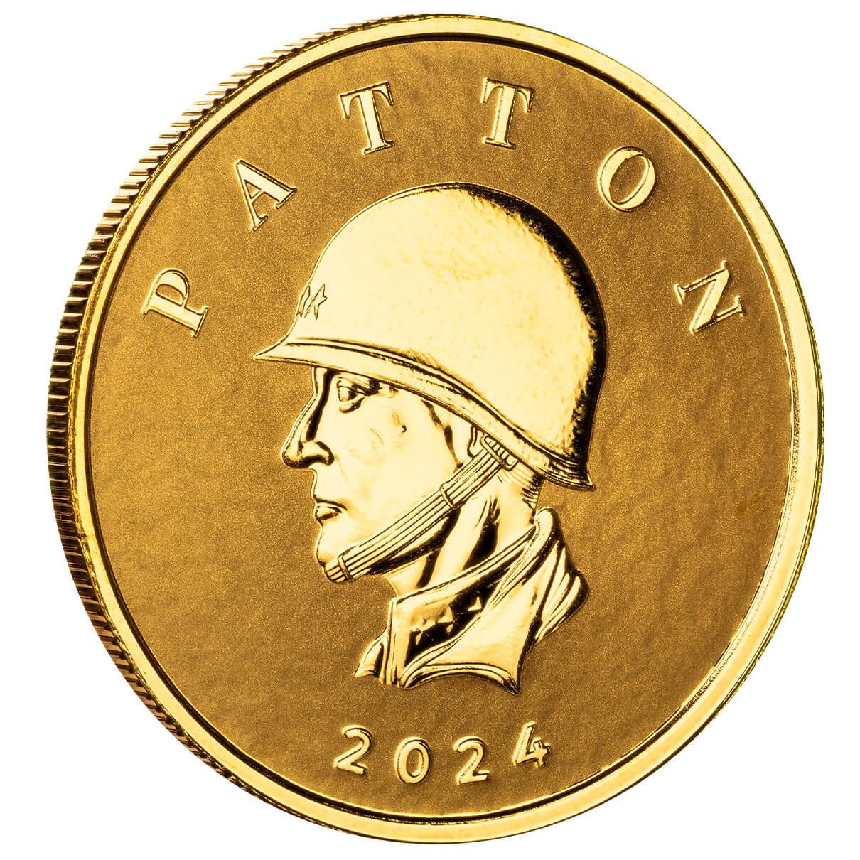 2024 Liberia Commander Series George Patton Bust 1 Troy oz 9999 Gold Coin
