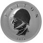 2024 Liberia Commander Series George Patton Bust 5 Troy oz 9999 Silver Coin