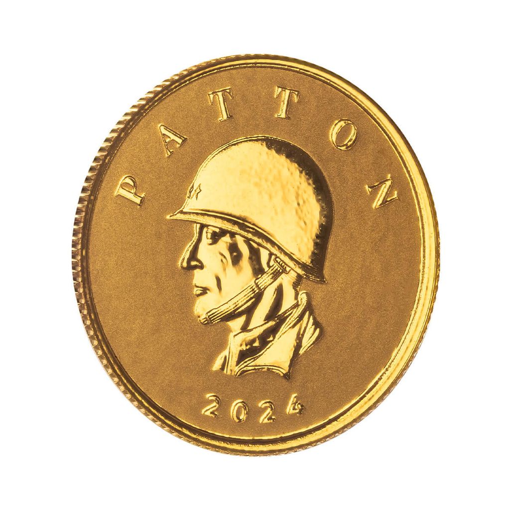 2024 Liberia Commander Series George Patton Bust One Tenth Troy oz 9999 ...