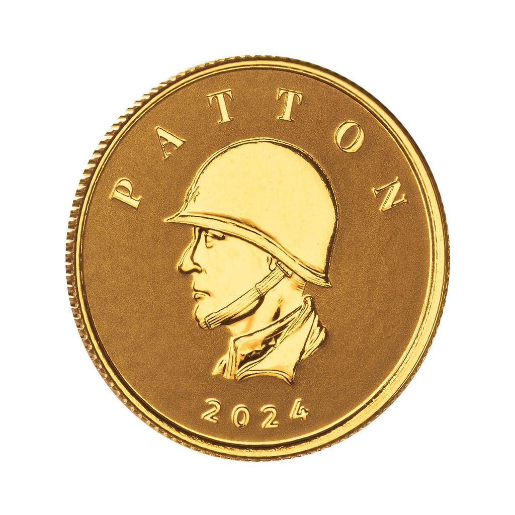 2024 Liberia Commander Series George Patton Bust One Tenth Troy oz 9999 ...