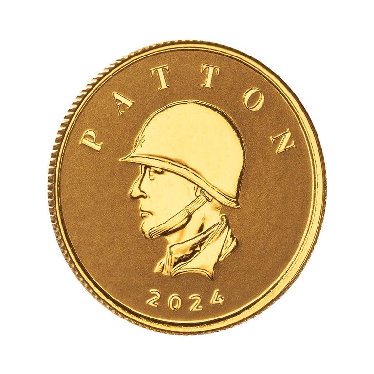 2024 Liberia Commander Series George Patton Bust One Tenth Troy oz 9999 ...