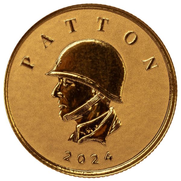 2024 Liberia Commander Series George Patton Bust 1 Troy oz 9999 Gold Coin