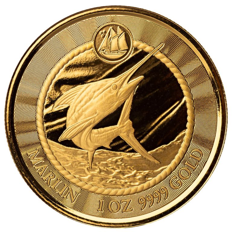 Shop the 2023 Cayman Islands Marlin 1 oz Gold Proof Like Coin