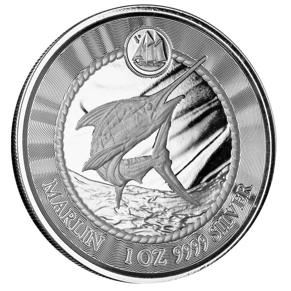 Shop the 2023 Cayman Islands Marlin 1 oz Silver Proof Like Coin