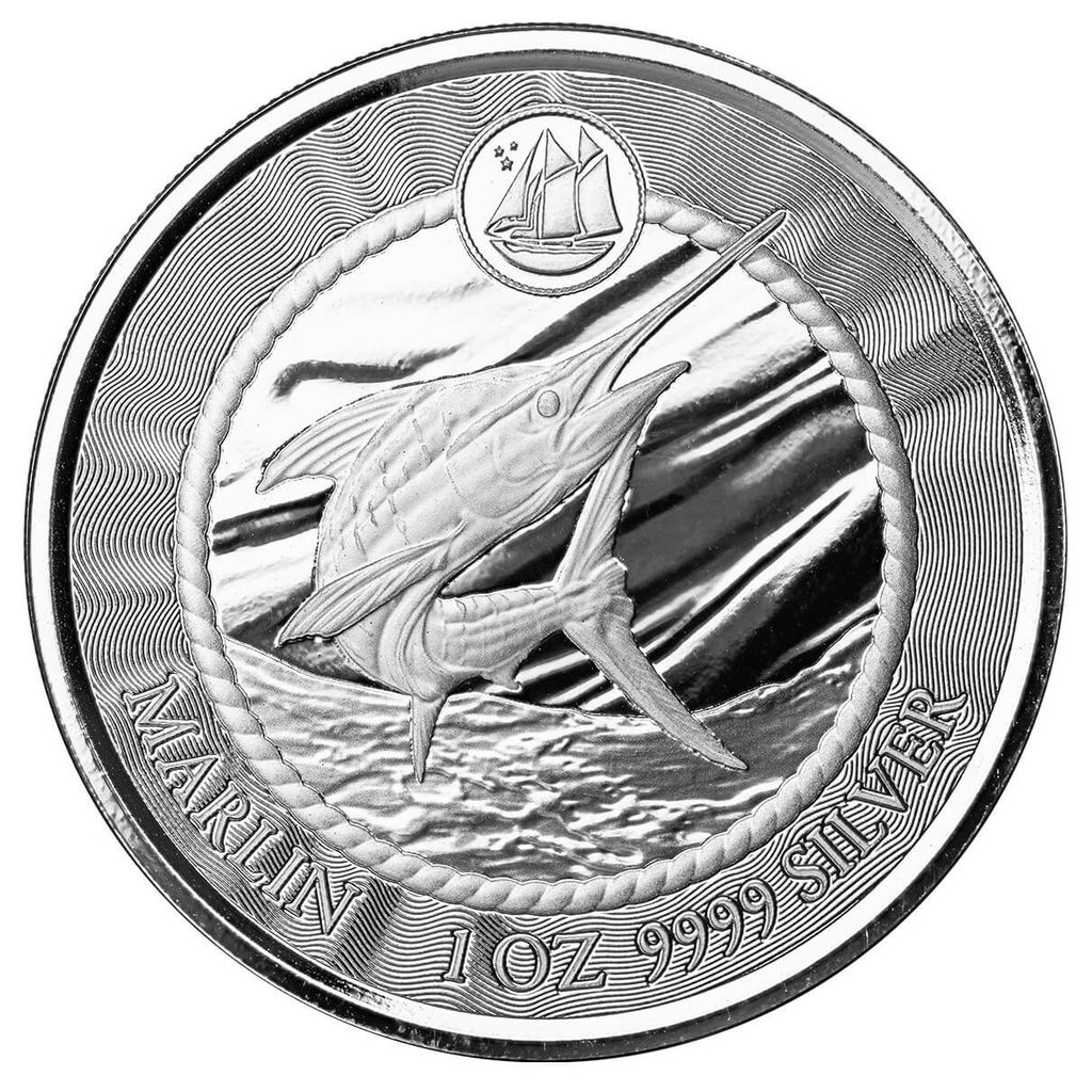 Shop the 2023 Cayman Islands Marlin 1 oz Silver Proof Like Coin