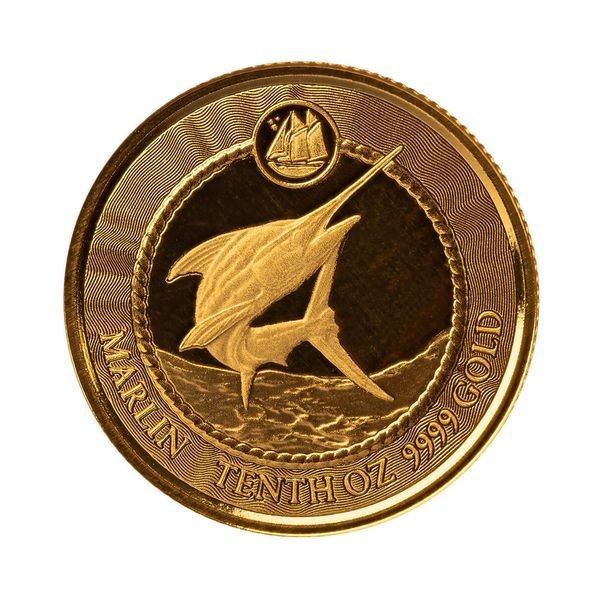 2023 Cayman Islands Marlin 1/10 oz Gold Proof Like Coin | Scottsdale Mint