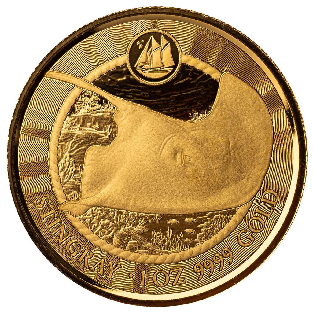 Shop the 2023 Cayman Islands Stingray 1 oz Gold Proof Like Coin