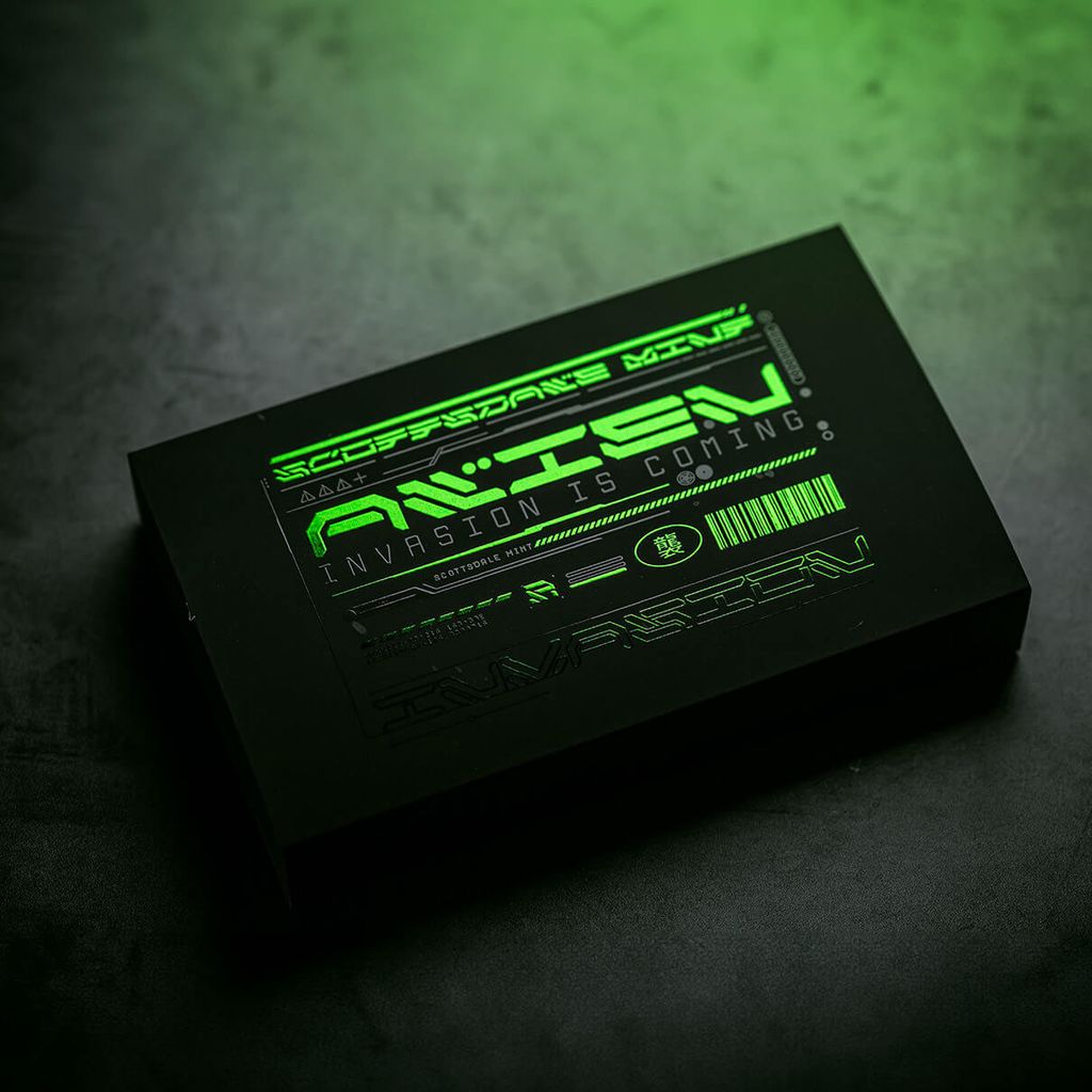 2023 Ghana Alien Invasion Silver 4 Coin Half oz Set