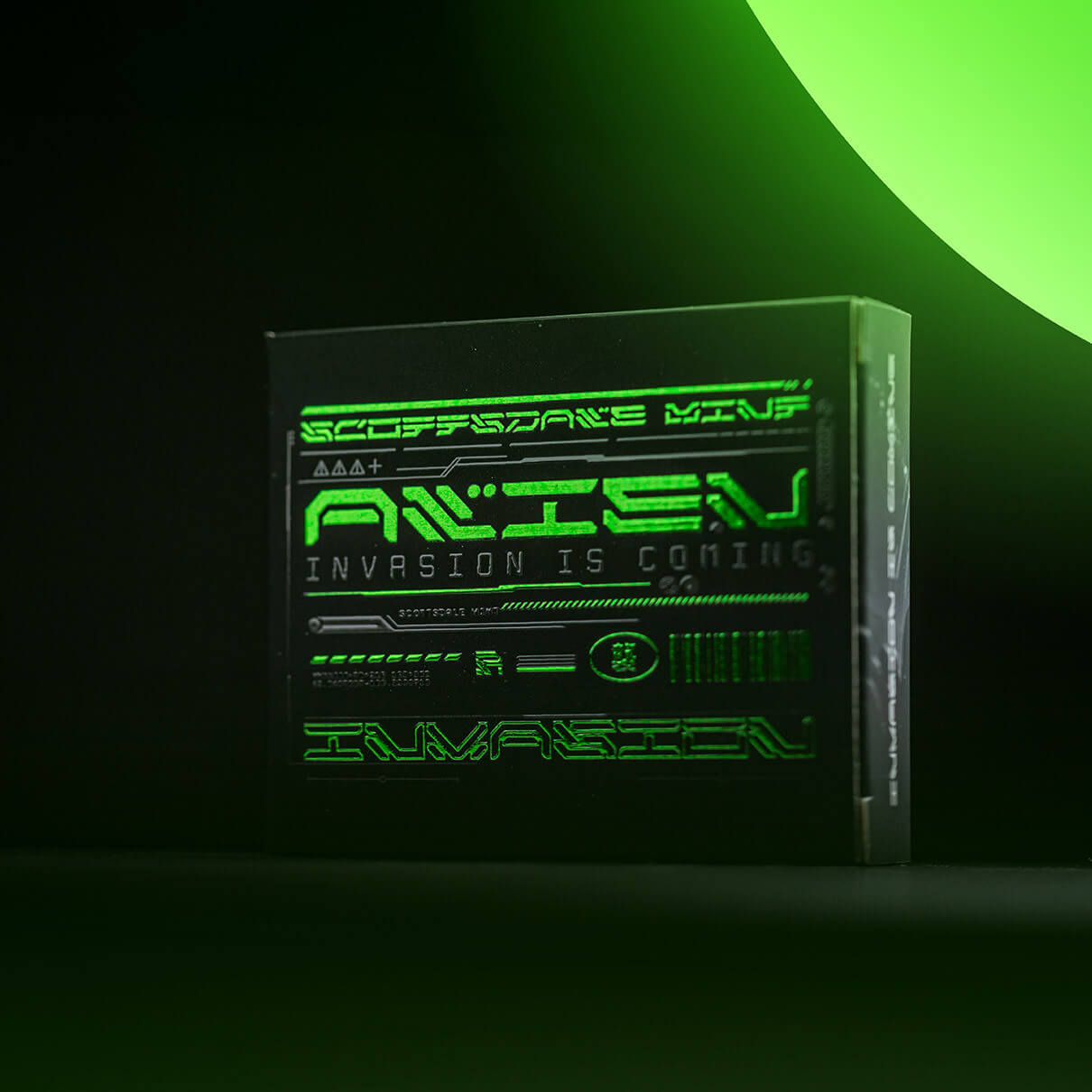 2023 Ghana Alien Invasion 1 oz Silver Proof with Color Coin