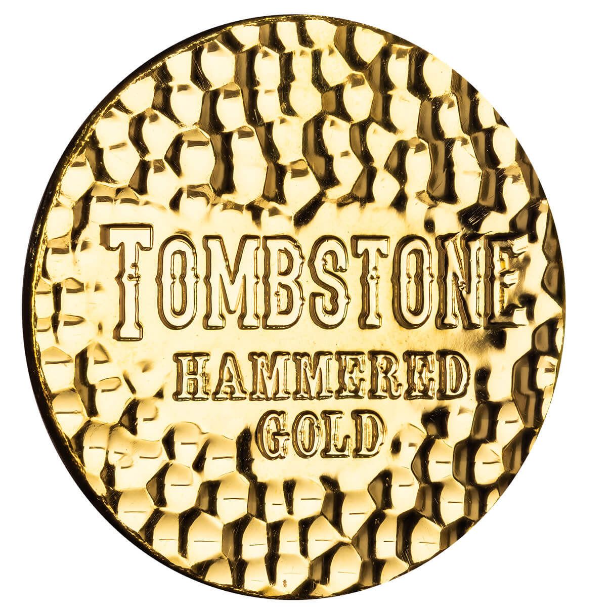 Tombstone Hammered | 1 oz Gold Round