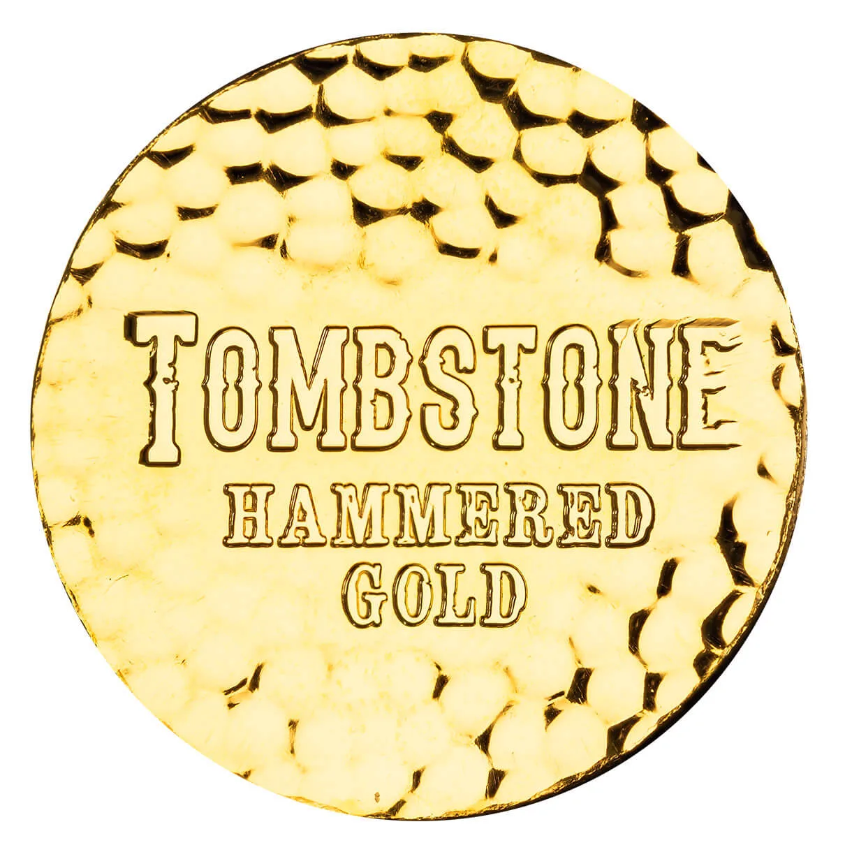 Tombstone Hammered | 1 oz Gold Round