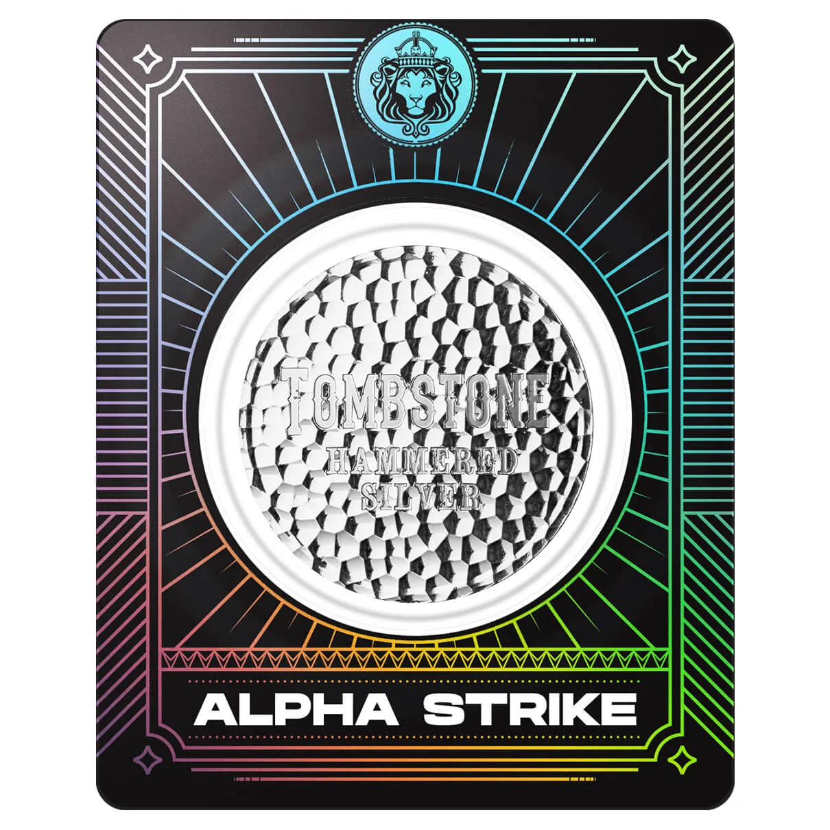 Tombstone Hammered 1 oz Silver Round - Alpha Strike