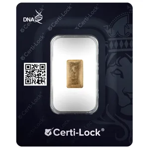 Scottsdale Prepper Gold 1 Gram Lion Gold Bar in Assay | Scottsdale Mint