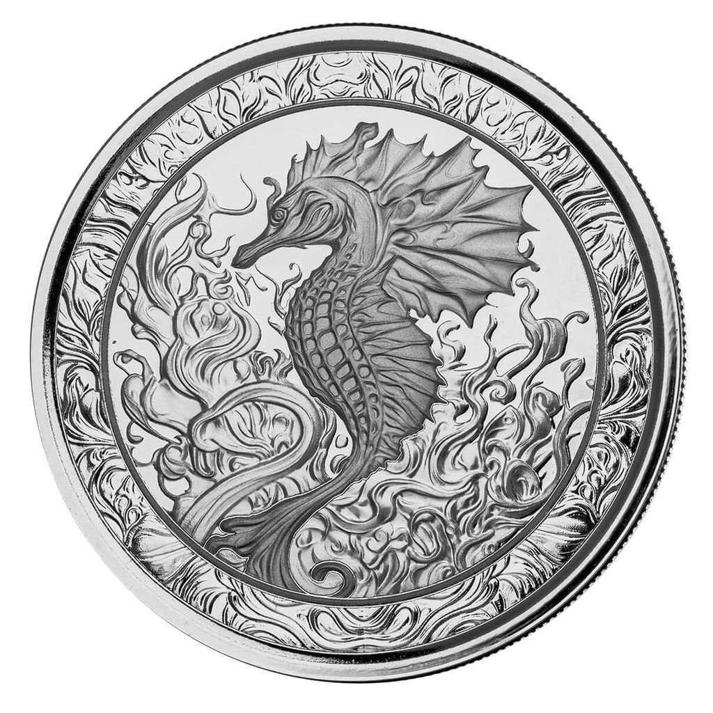 2023 Samoa Seahorse 1 oz Silver Proof Like Coin