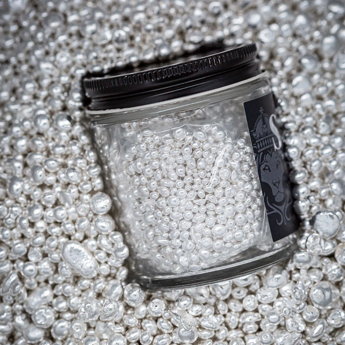 Silver Shot 10 Troy oz .9999 Fine Silver Casting Grain Jar