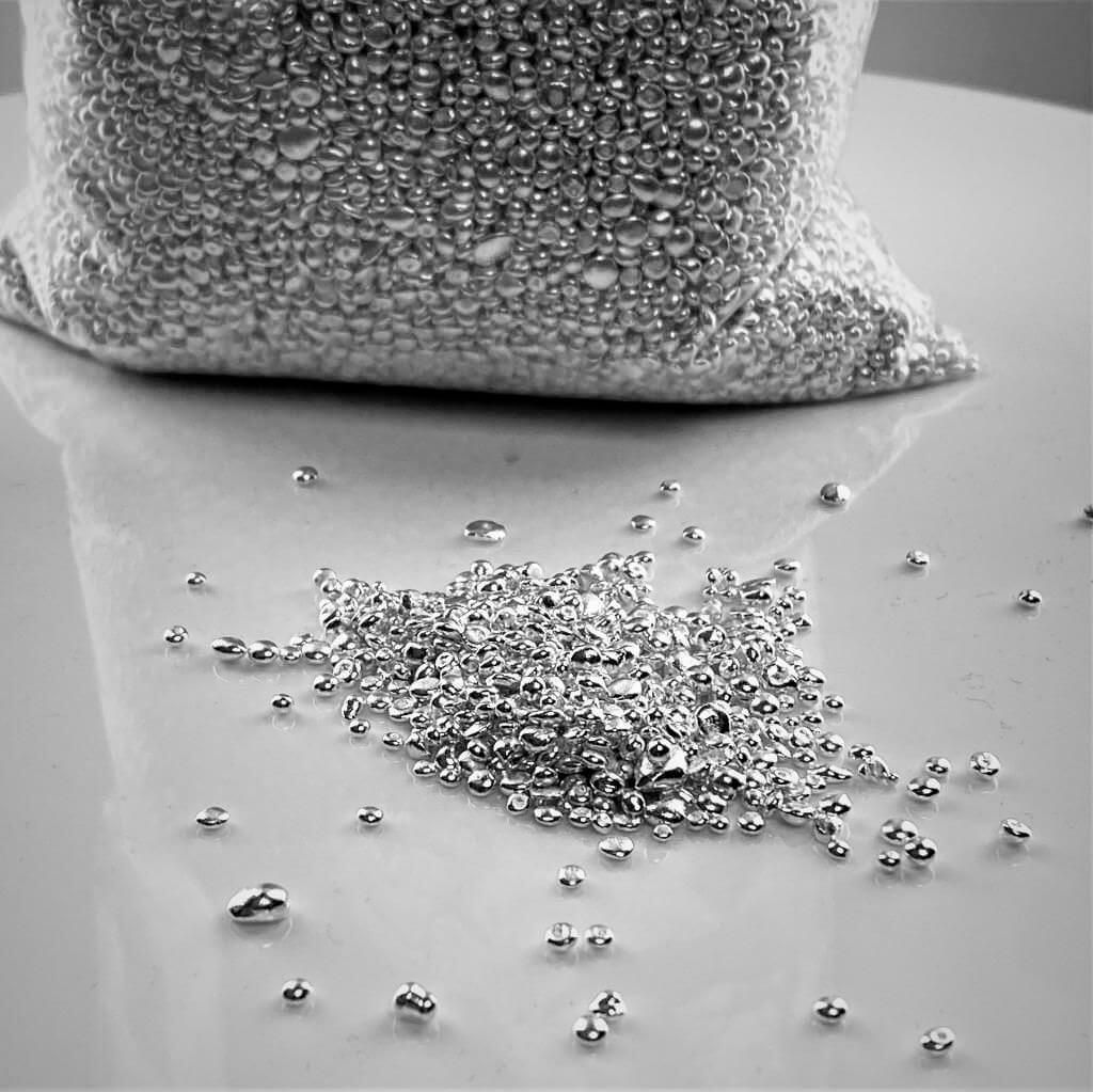 Silver Shot 100 Troy oz .9999 Fine Silver Casting Grain Bag