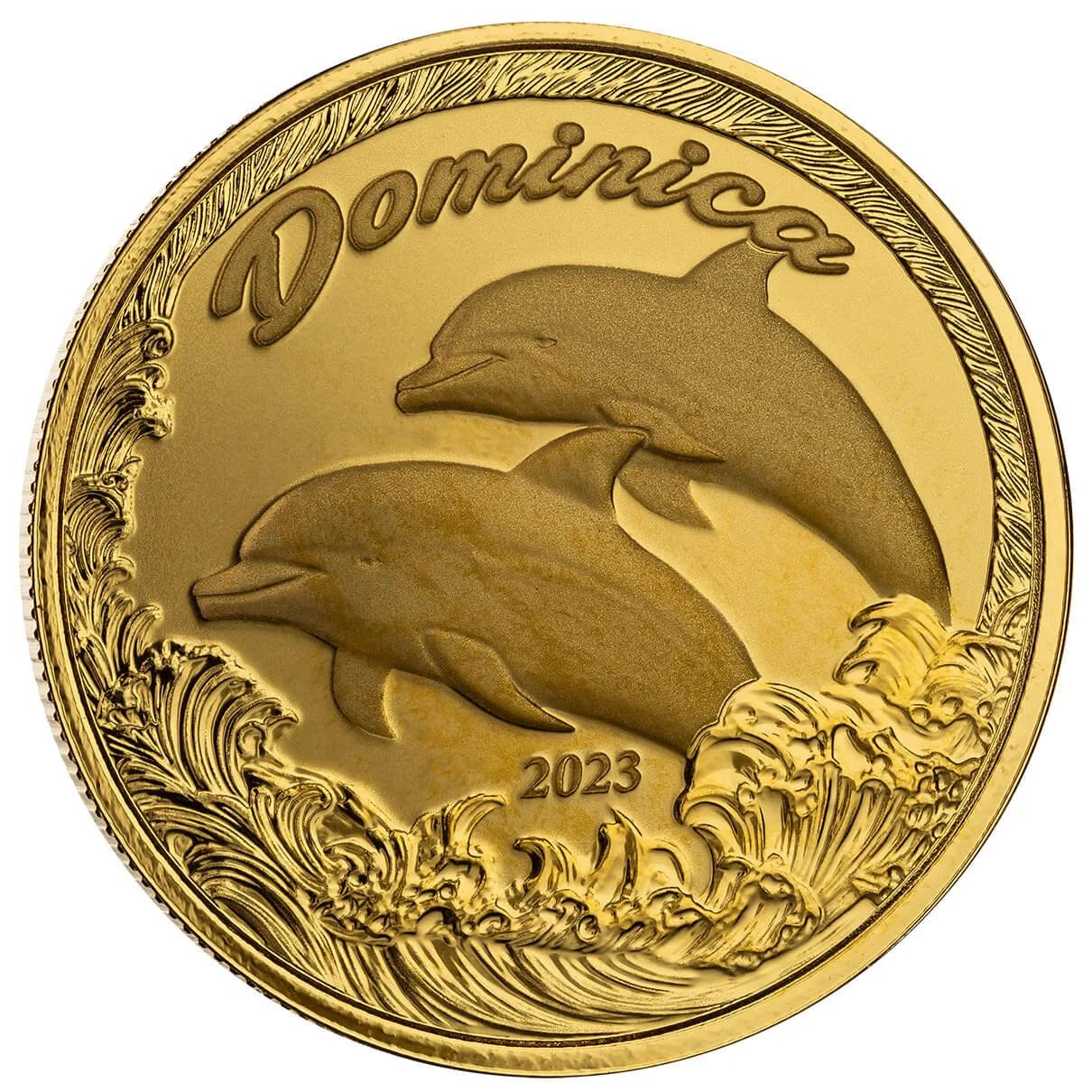2023 EC8 Dominica Dolphin 1 oz Gold Coin