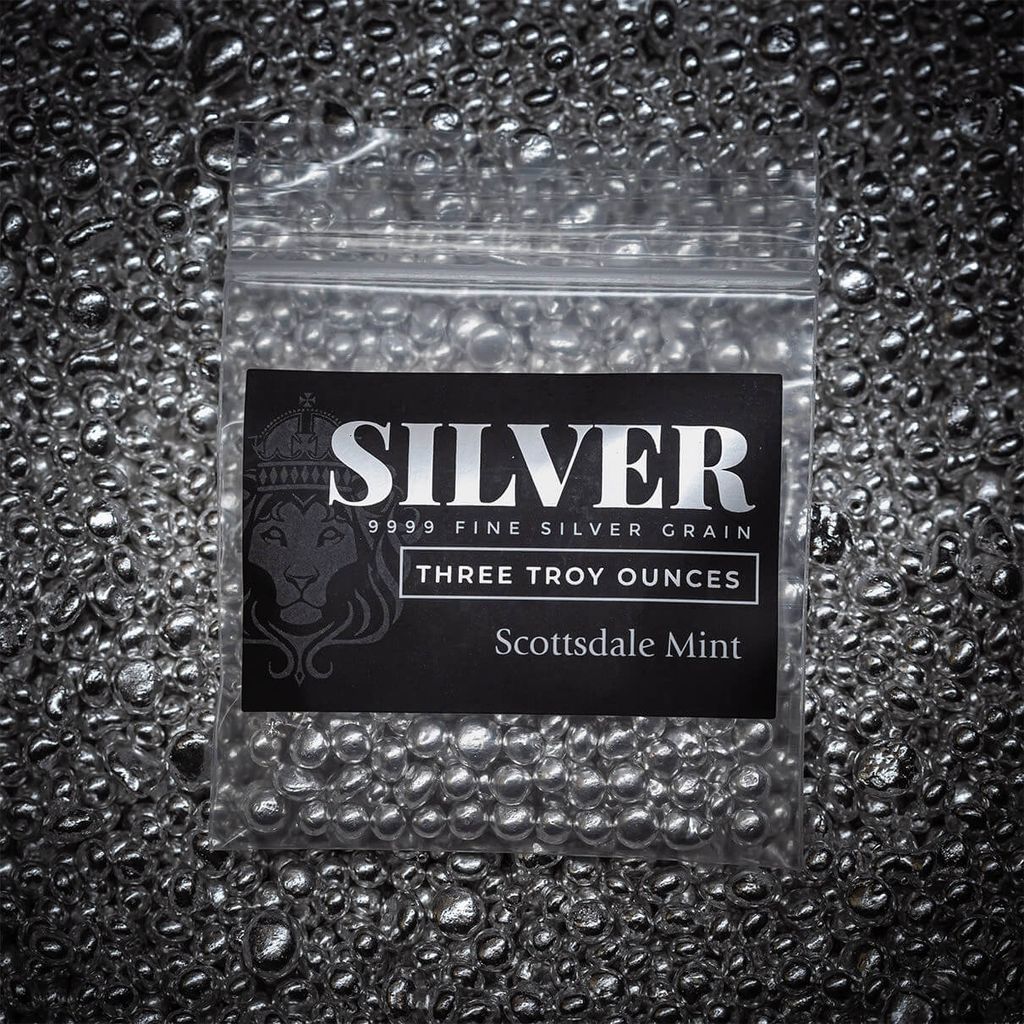 Silver Shot 3 Troy oz .9999 Fine Silver Casting Grain Bag