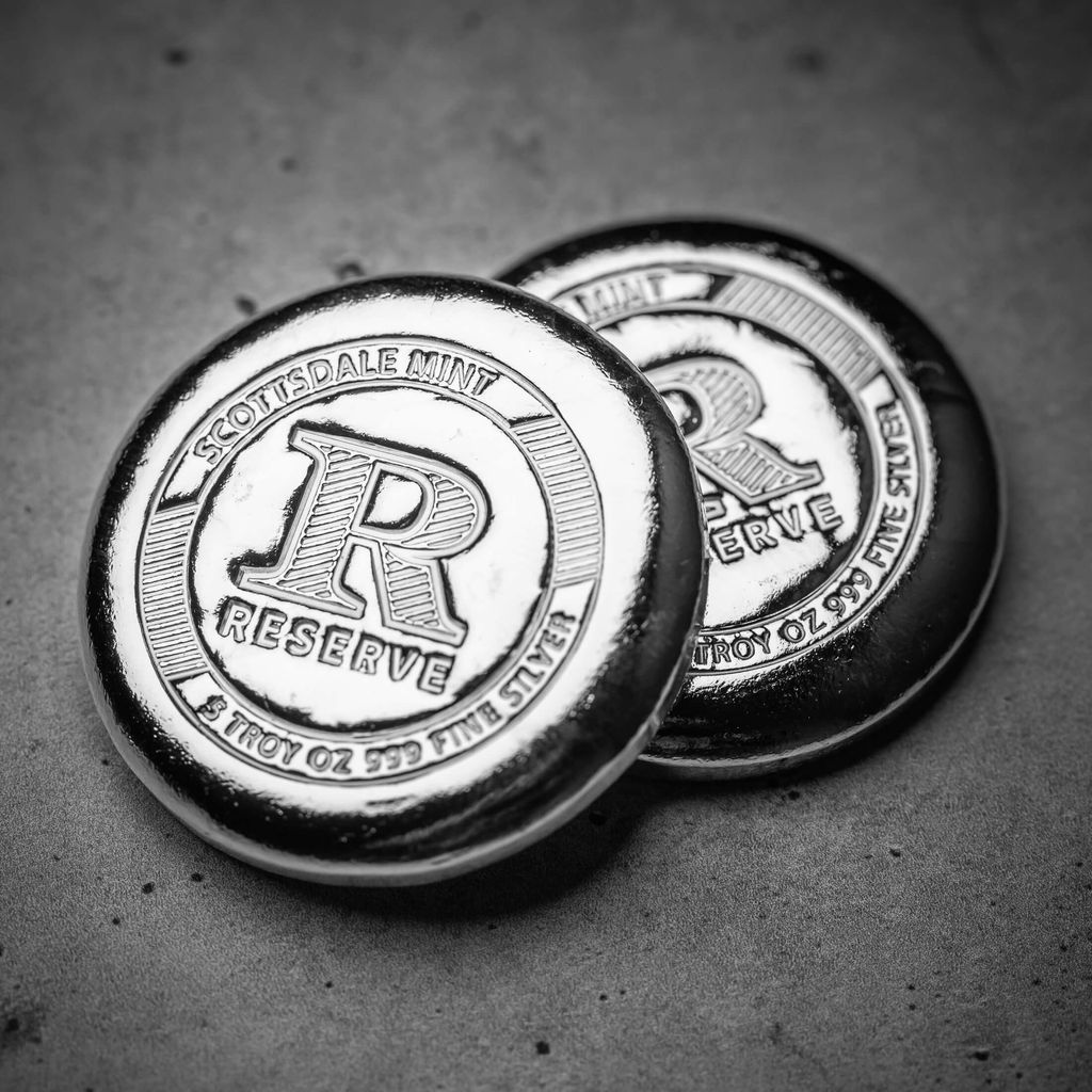 Scottsdale Reserve Button 5 oz Silver Round