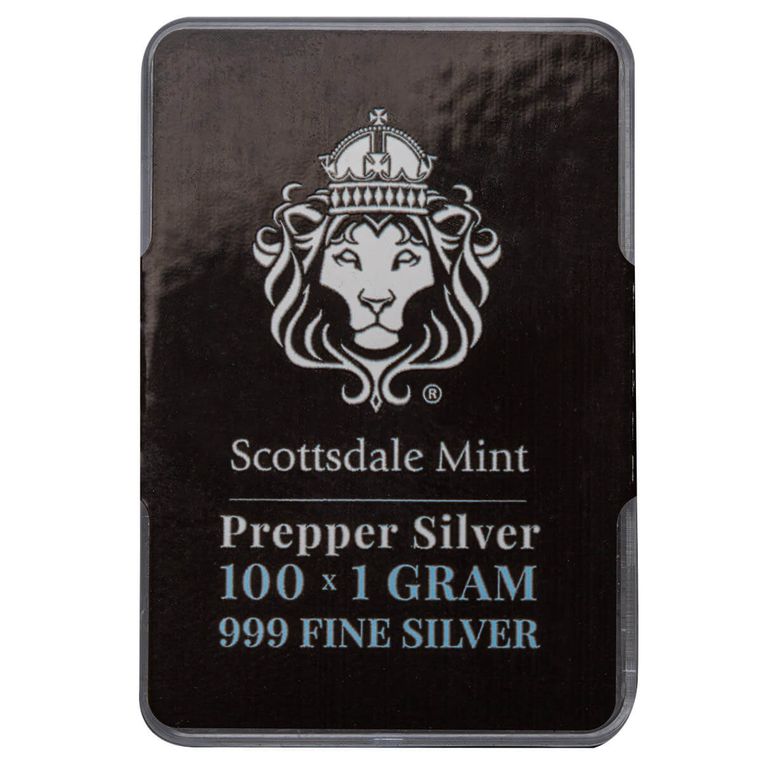Prepper Silver Bar Storage Box Case (Empty) | Scottsdale Mint