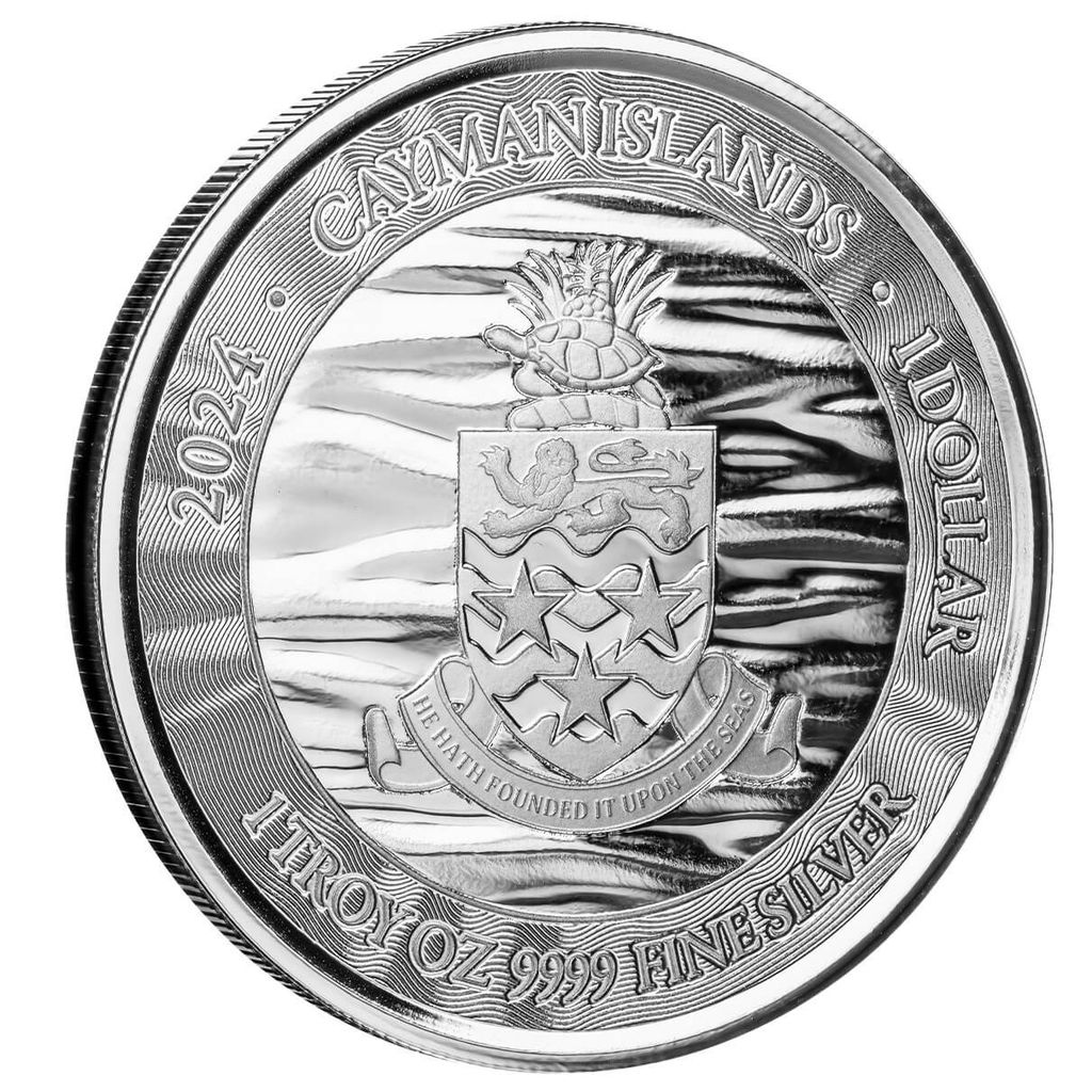 2024 Cayman Islands Loggerhead Turtle 1 oz Silver Proof Like Coin Alpha ...