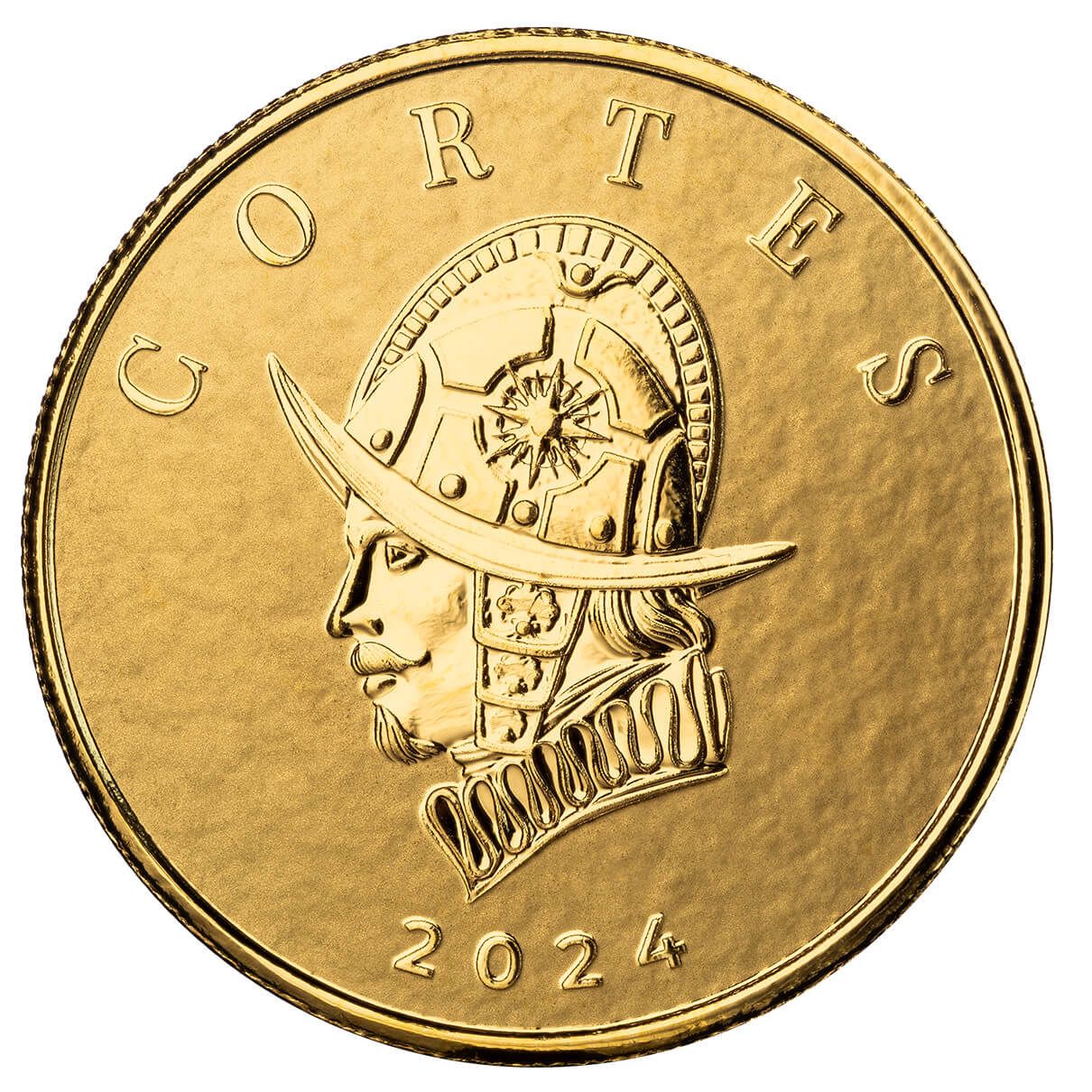 2024 Liberia Commander Series Hernan Cortes Bust 1 Troy oz 9999 Gold ...