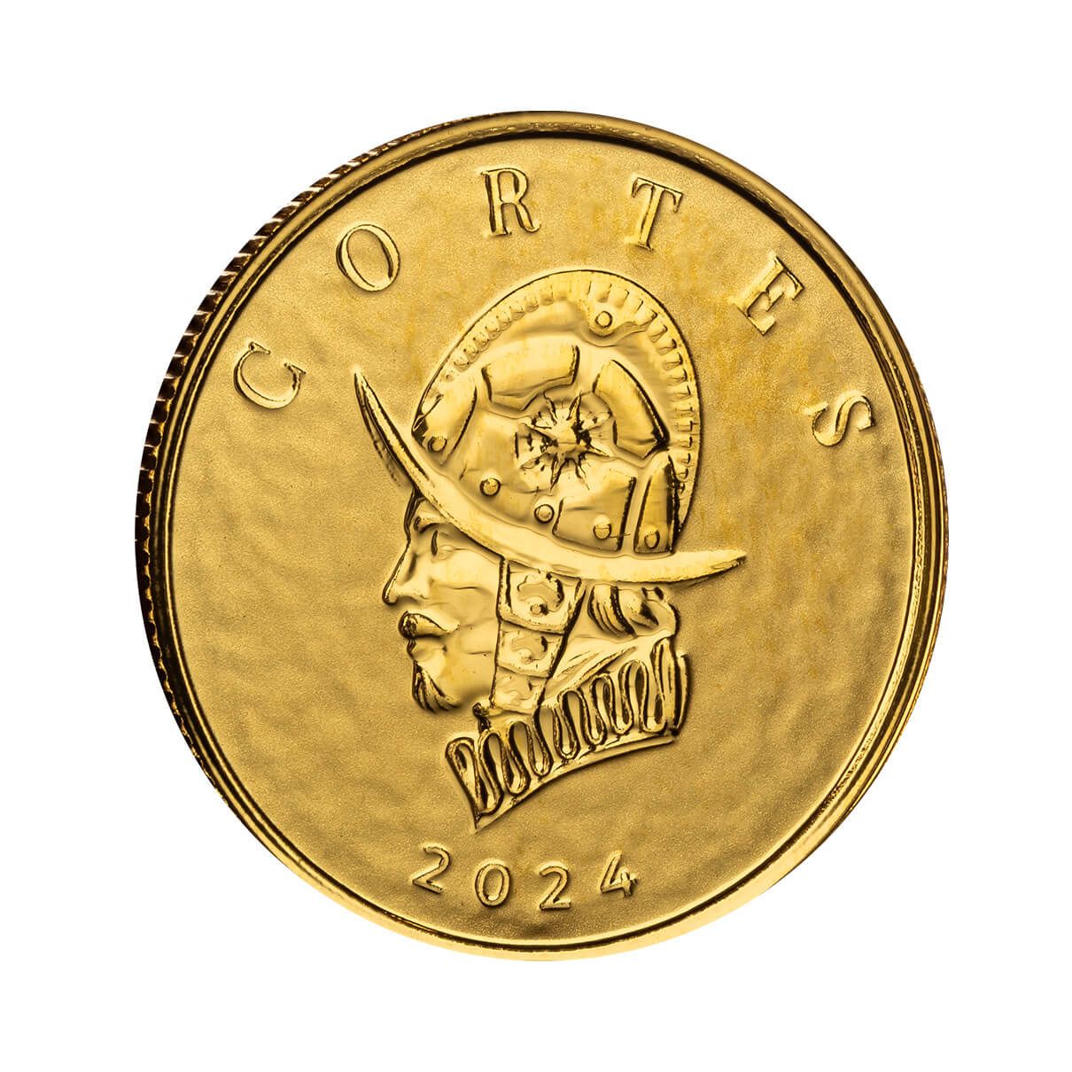 2024 Liberia Commander Series Hernan Cortes Bust One Tenth Troy oz 9999 ...