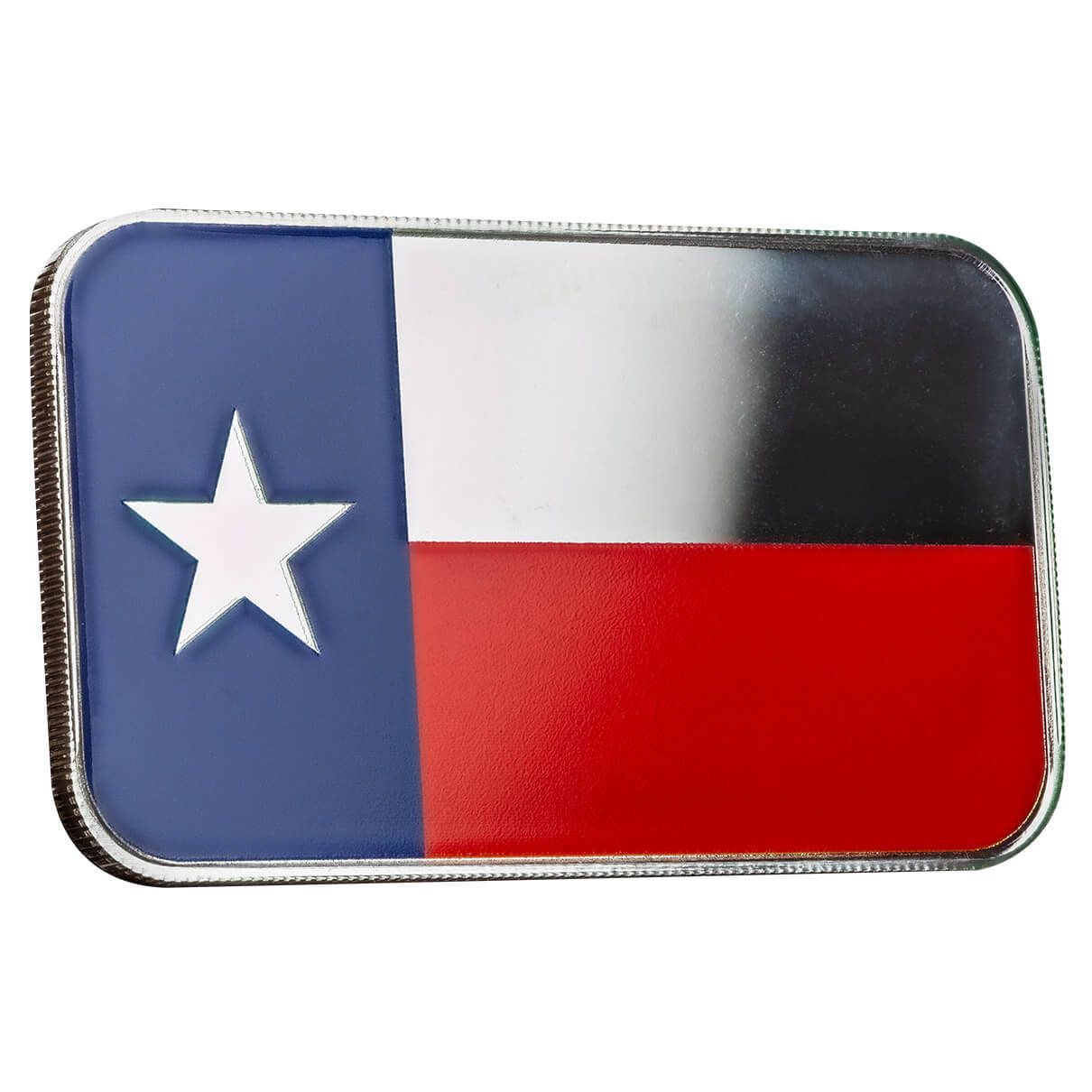 Shop Texas State Flag 1 Troy Ounce 999 Fine Silver Color Bar.