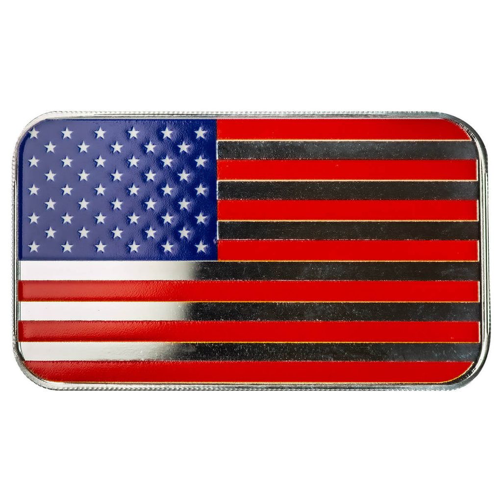 Shop United States of America Country Flag 1 Troy Ounce 999 Fine Silver ...