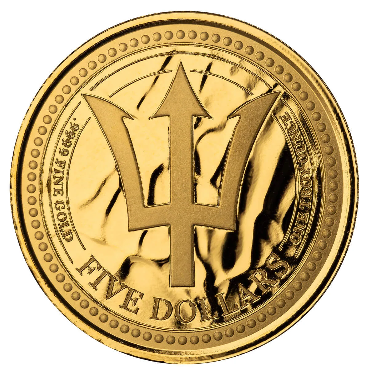 2024 Barbados Trident 1 oz Gold Coin