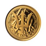2024 Barbados Trident 1/10 oz Gold Coin