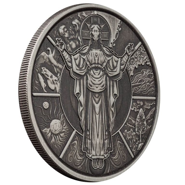2024 Samoa Jesus Collection: The Creator 1 oz Silver Antique Coin