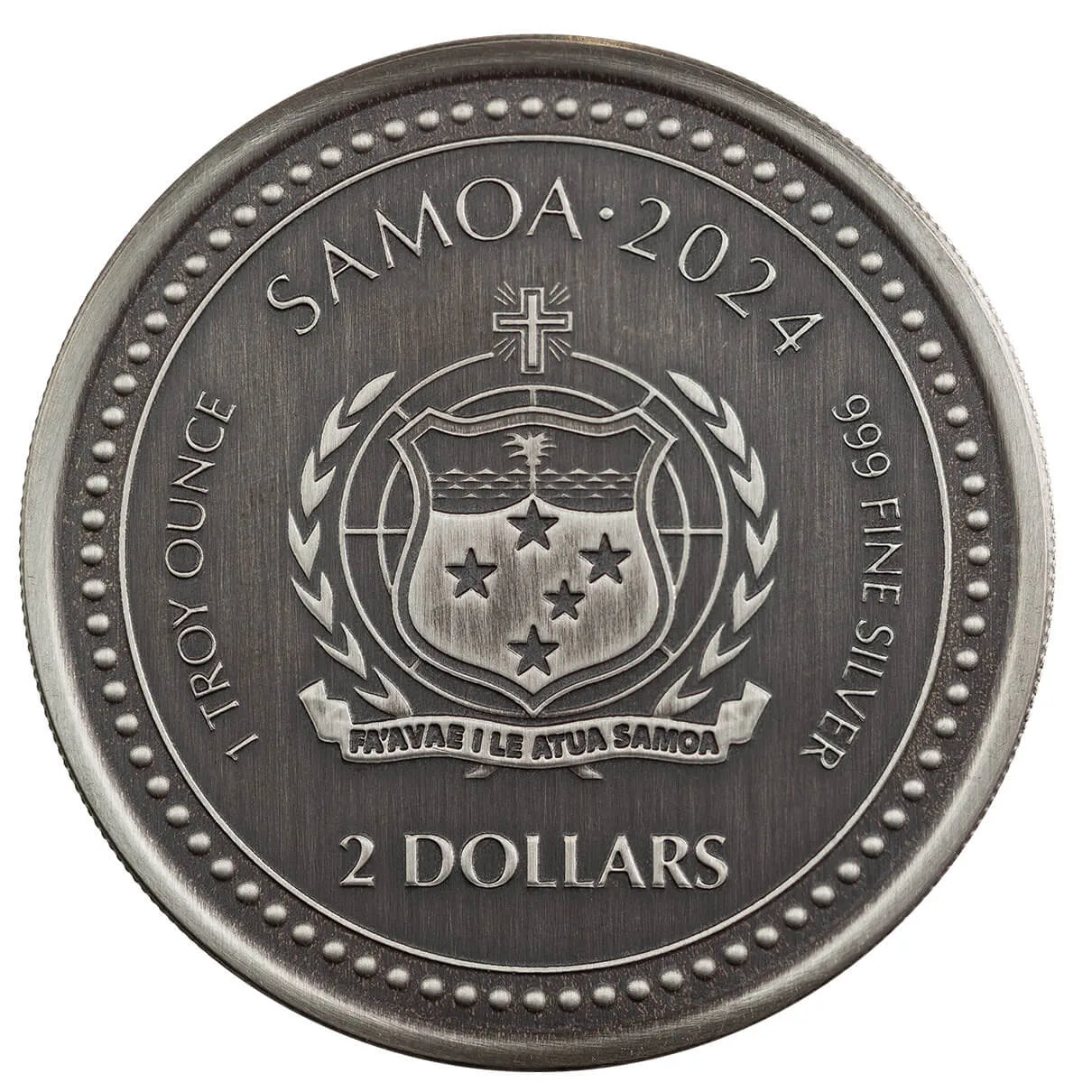 2024 Samoa Jesus Collection: The Creator 1 oz Silver Antique Coin