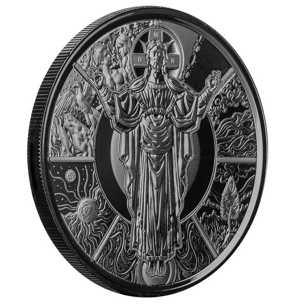 2024 Samoa Jesus Collection: The Creator 1 oz Silver with Black Rhodium ...