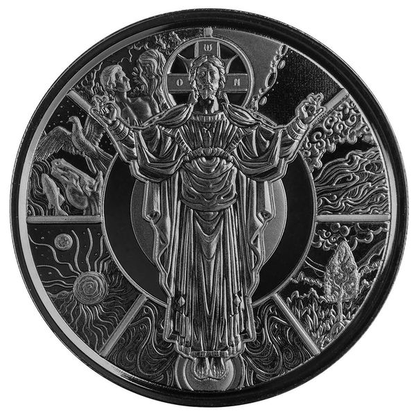2024 Samoa Jesus Collection: The Creator 1 oz Silver with Black Rhodium ...
