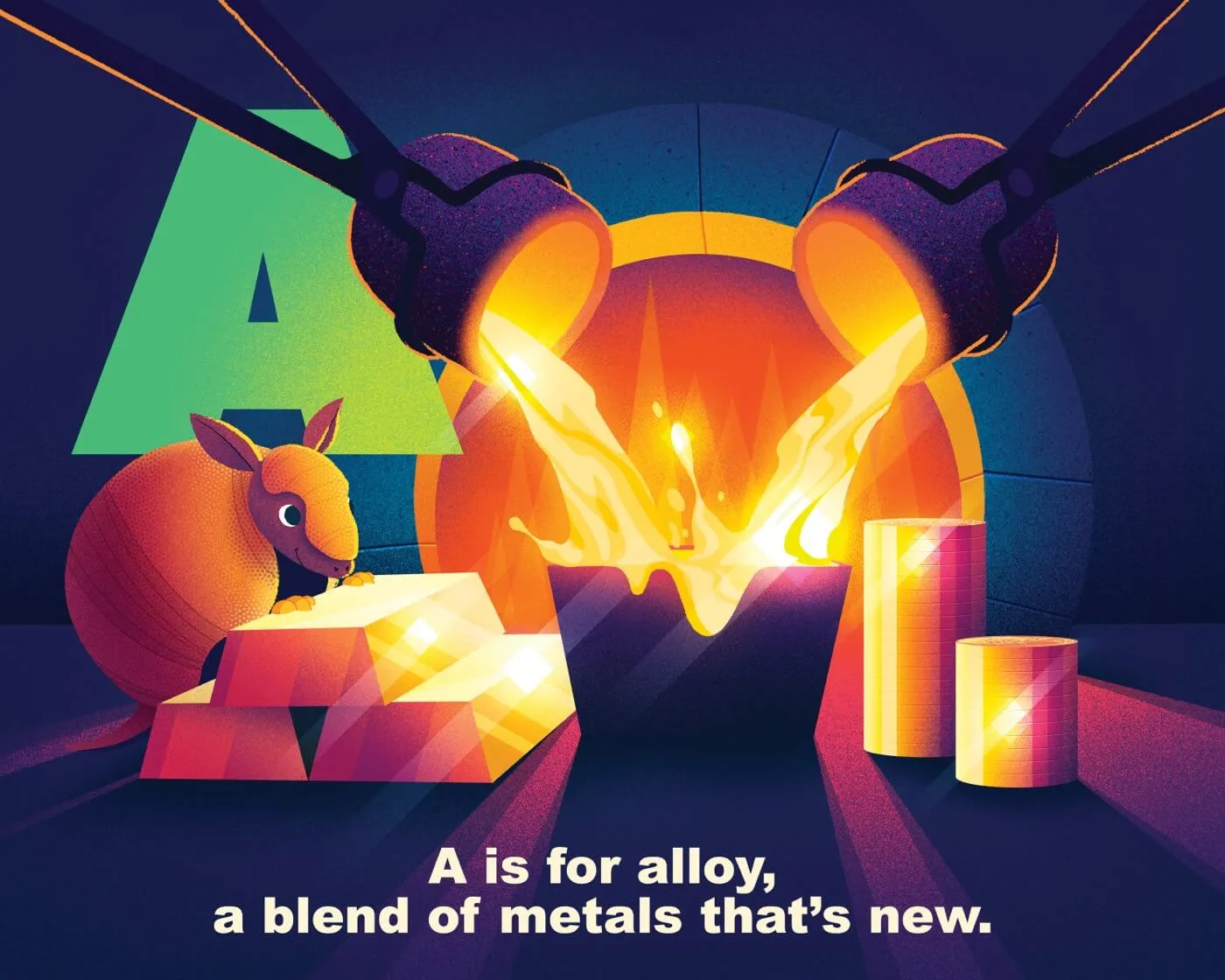 The ABCs of Gold & Silver; Silver Precious Metals Letter Kids Book