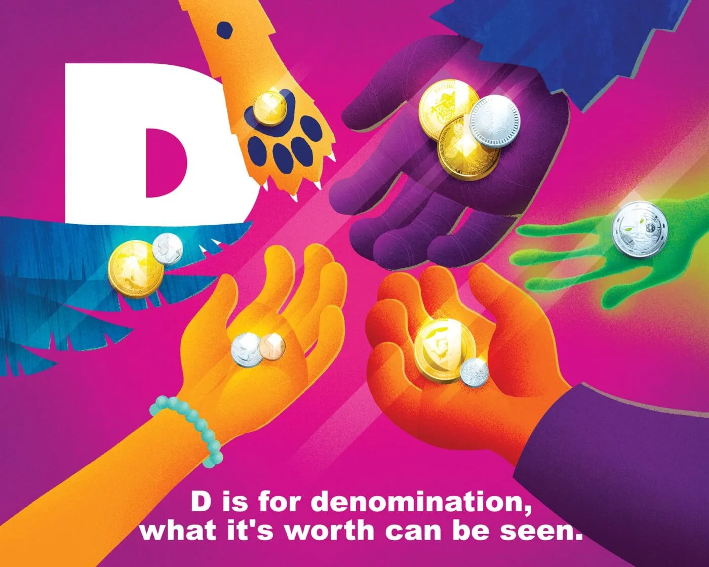 The ABCs of Gold & Silver; Silver Precious Metals Letter Kids Book