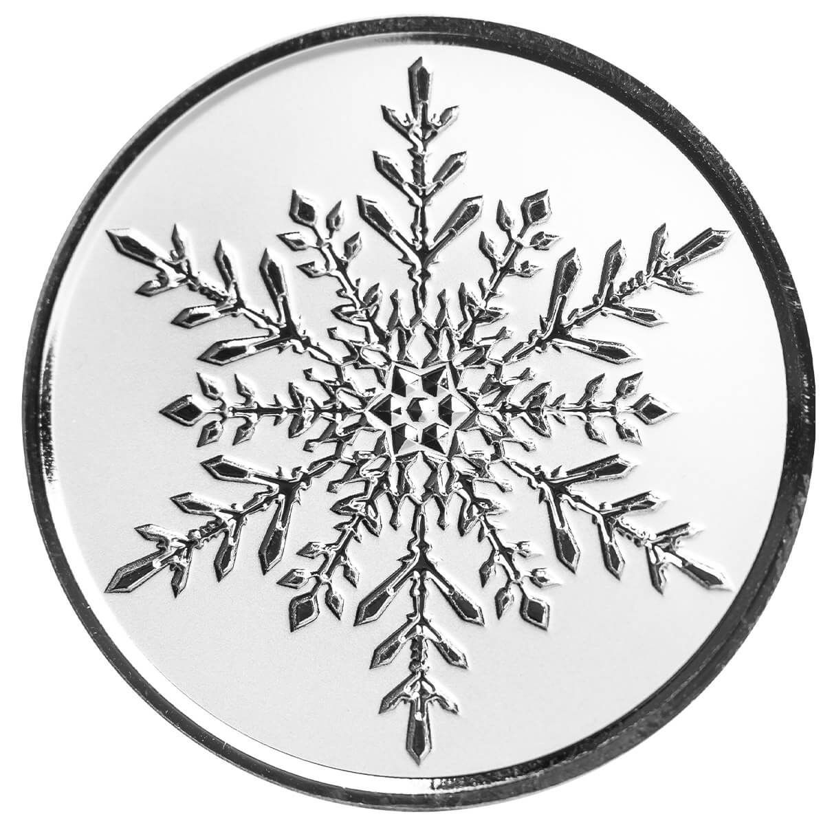 Scottsdale Snowflake 1 Troy oz 9999 Silver Bullion Round