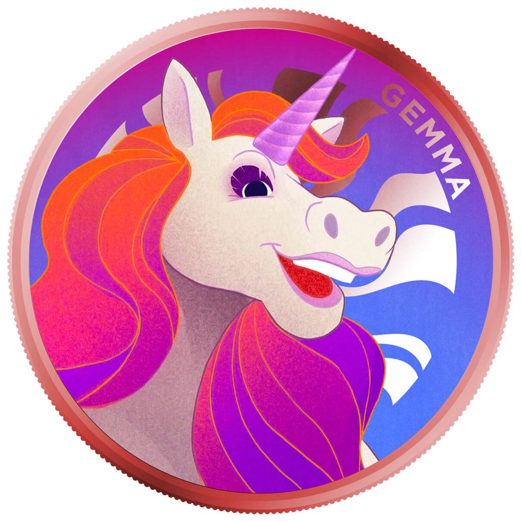 2024 Scottsdale Crew ABC Childrens Book Gemma the Unicorn 1 AVDP Ounce ...