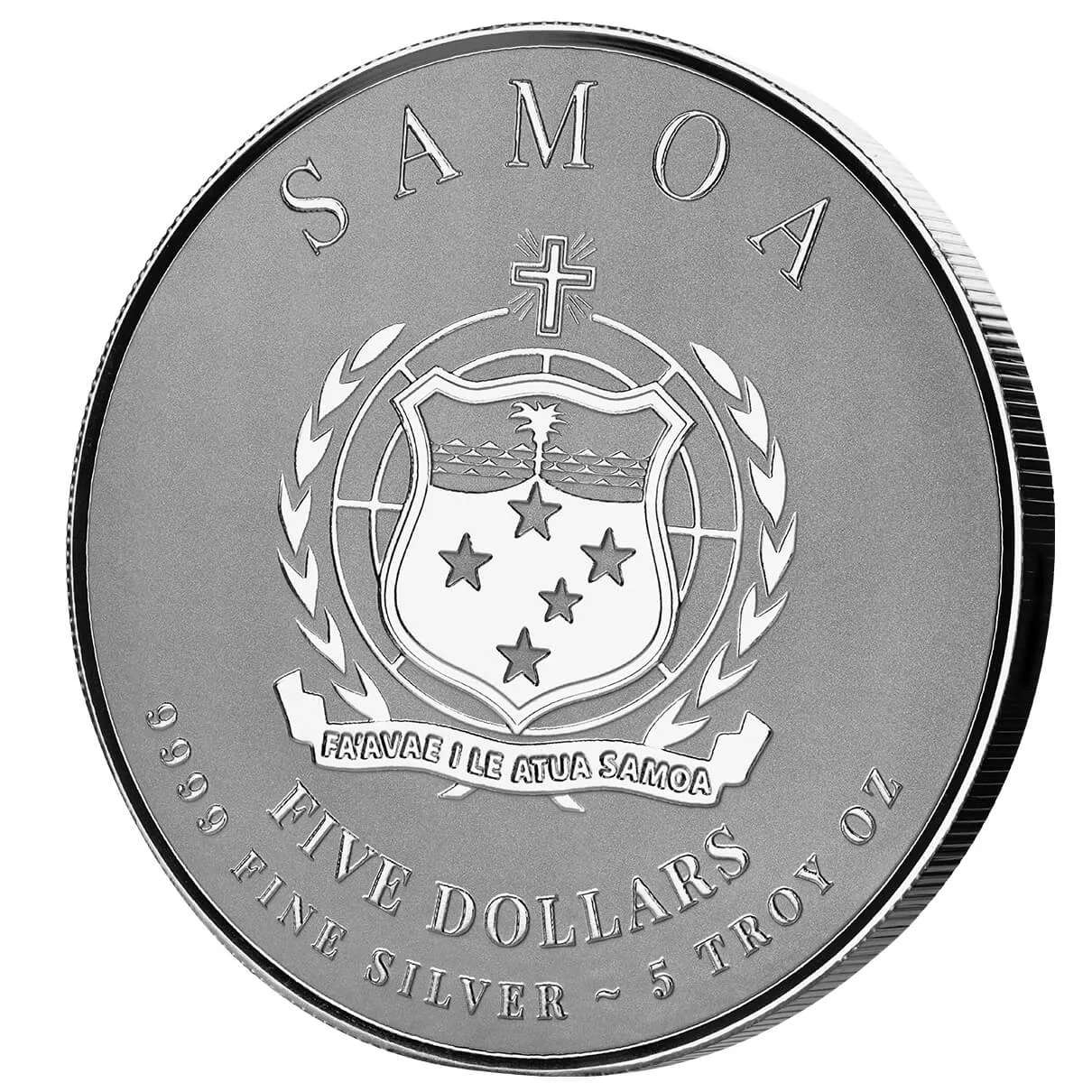 2025 Samoa Commander Series Caesar 5 Troy oz 9999 Silver Legal Tender Coin