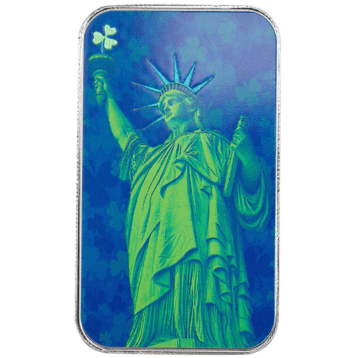Liberty's Lucky Torch 1 oz Silver Color Bar