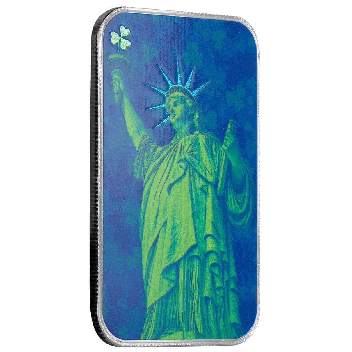Liberty's Lucky Torch 1 oz Silver Color Bar