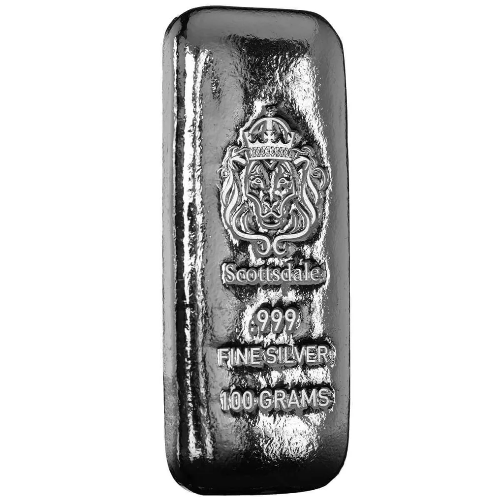 100 Gram Silver Bar | Buy 100 Grams of Silver