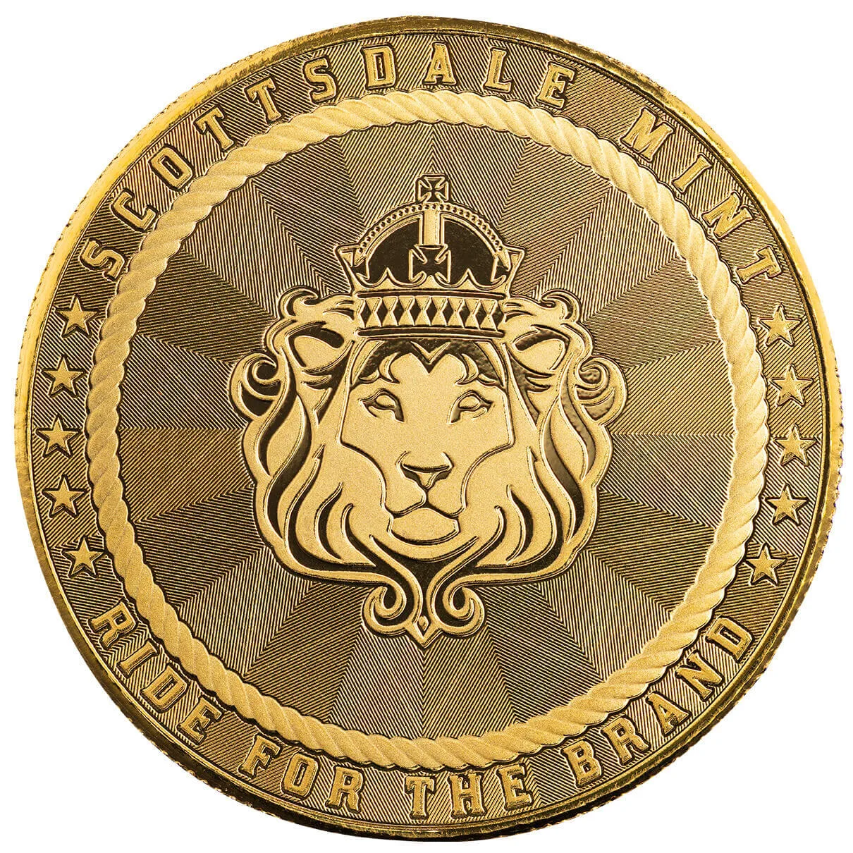 Scottsdale Cowboy Rifleman 1 Troy oz 9999 Fine Gold Bullion Round ...