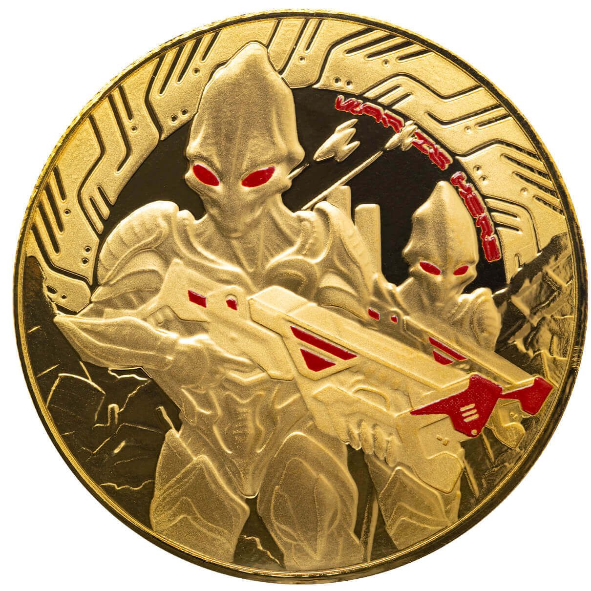 2024 Samoa Alien Battle 1 oz Gold Colorized Coin – .9999 Fine