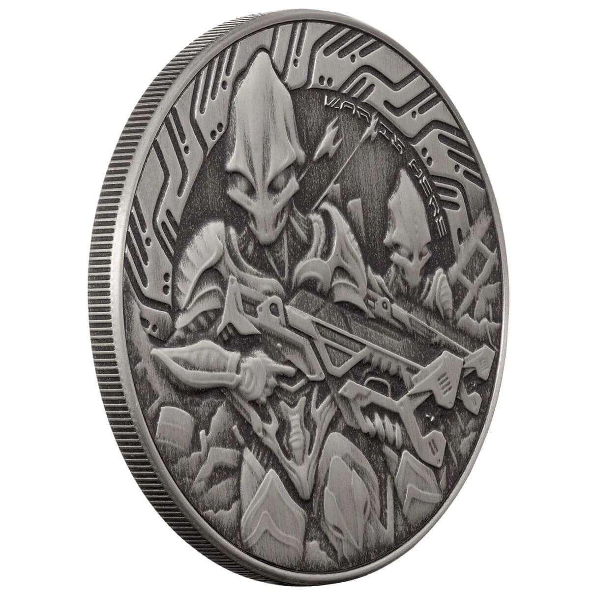 2024 Samoa Alien Battle 1 oz Antique Silver Coin – Limited Edition
